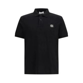 Stone Island Homme, Tops, Noir, Taille: M Polo en coton