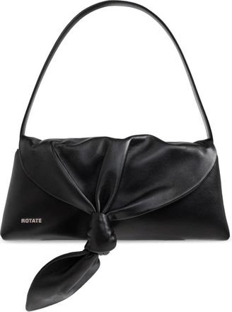 Rotate Rotate Birger Christensen, Femme, Sacs, Noir, Taille: ONE Size Leather Knot Scarf Bag