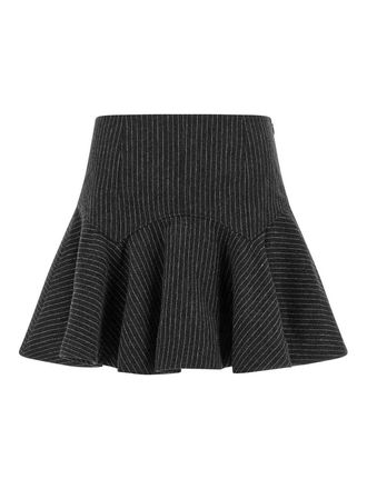 Ganni Jupe Midi - Gris