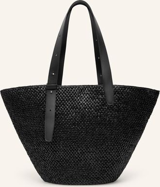 LIÉ STUDIO Schultertasche Bianca Raffia Large schwarz