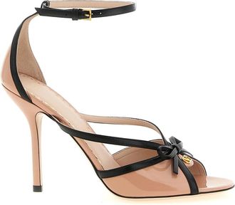 Valentino Garavani Femme, Chaussures, Rose, Taille: 39 1/2 EU Bepointy VLogo Bow Sandales