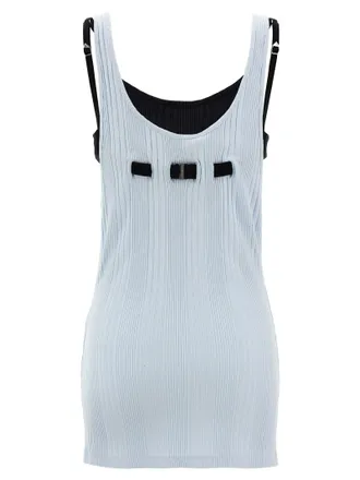 The Attico Womens Blue Cotton Tank Tops