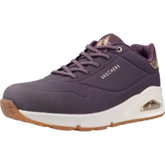 Skechers Damen Low Sneaker Shimmer Away Lila Synthetik, Gr&ouml;&szlig;e:35, Farbauswahl:lila