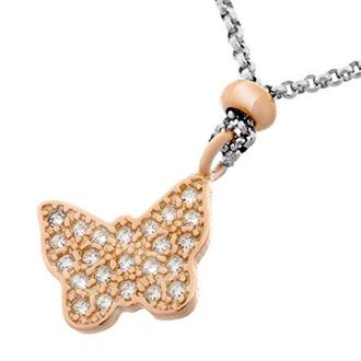 Orphelia Femme 8 carats (333/1000) Or Bicolore| Gold Rond Transparent Zircon