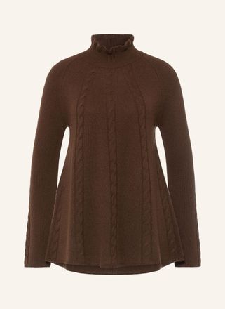 Lilienfels Lilienfels Pullover Mit Cashmere Und R&uuml;schen braun