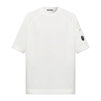C.P. Company T-Shirt mit Applikation - - Tops - Herren - Wei&szlig; - L