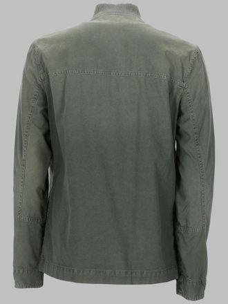 Mr & Mrs Italy Rhinestone-Embellished Cotton Jacket - Green