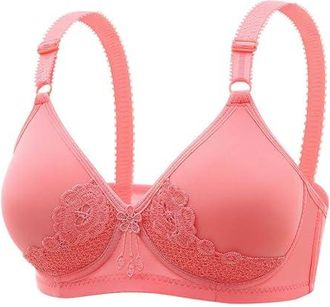 Generic Body blanc en dentelle sans coutures confort soutien-gorge de sport rembourr&eacute; soutien-gorge en dentelle douce sans coutures stretch bustier maintien m