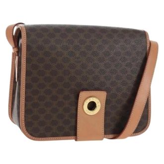 Celine Pre-owned Vintage Macadam Schultertasche - - Pre-owned - Damen - Braun - ONE SIZE