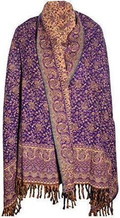 Tibet &Eacute;charpe dhiver en pure laine de yak pashmina &eacute;paisse pour homme et femme, couverture d&eacute;corative surdimensionn&eacute;e pour homme et femme, cadeau multicolor