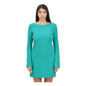 Just Cavalli Femme, Robes, Vert, Taille: 40 FR Robe Courte Verte avec Dos Ouvert