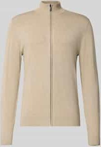 Mc Neal Strickjacke aus Viskose-Mix mit Stehkragen