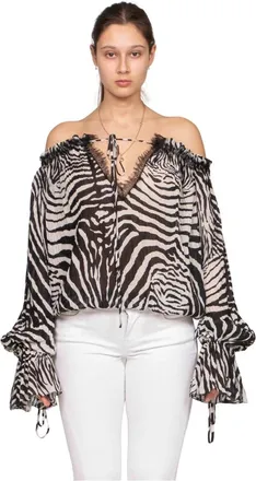 Blumarine Femme, Blouses et Chemises, Noir, Taille: 38 FR Blouse M1039