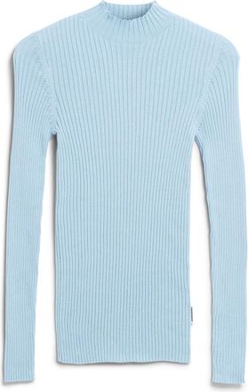 Armedangels Damen Pullover Slim Fit aus Bio-Baumwolle ALAANIA Fitted Blue Glow