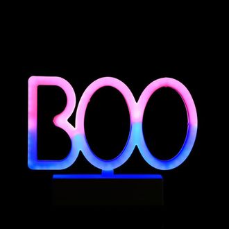 DOITOOL 3 Stk Halloween-leuchtreklame Neon-buchstabenschild Neon-wandleuchte Halloween-tischlampe Neon-bar-schilder Halloween-party- Halloween-nachtlampe Plas