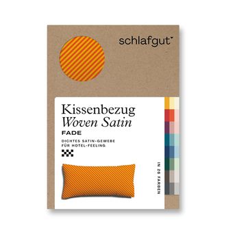 Schlafgut Woven Fade Satin Kissenbezug 40 x 80 cm Purple Fade gestreift in Premium Hotelqualit&auml;t, Kopfkissenbezug einzeln mit 100% weicher Baumwolle