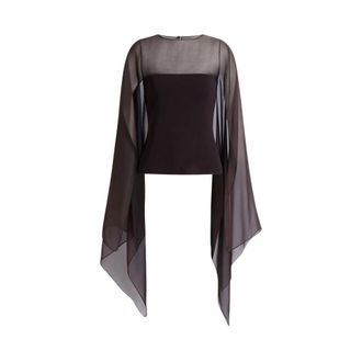 Alberta Ferretti Femme, Blouses et Chemises, Brun, Taille: 42 FR Blouses