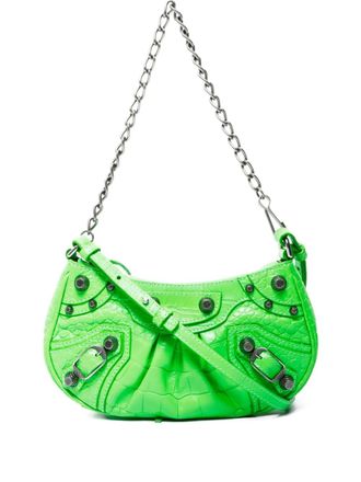 Balenciaga mini sac port&eacute; &eacute;paule Le Cagole (2000-2025) - Vert