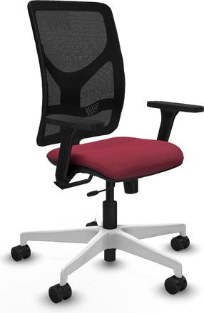 Piqueras y Crespo Stuhl aus PC, neigbar, mit 3D-Armlehnen, h&ouml;henverstellbare Lendenwirbelst&uuml;tze, ausgestattet mit Synchron-/Translack und Schneideschaum, mit 65 mm Nylo