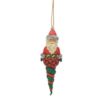 Enesco Jim Shore Heartwood Creek Weihnachtsmann-Endform, h&auml;ngende Ornament, 14 cm, Mehrfarbig