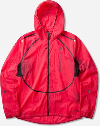 Asics Men s DISTANCE Metarun Lightweight Jacket Pixel Pink
