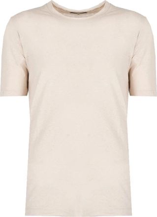 Xagon Man T-shirt en lin - Homme - Tops - Beige - Taille: M