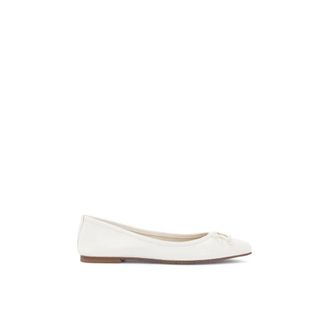 Kazar Wei&szlig;e Lederballerinas mit Anh&auml;nger - - Shoes - Damen - Wei&szlig; - 35 EU