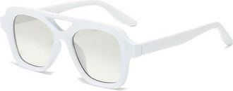Generic Lunettes De Soleil Unisexes &Agrave; Monture Fine For Lext&eacute;rieur, Id&eacute;ales For Les Trajets Domicile-travail, Le Sport Et Vacances(White)