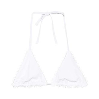 Jacquemus Femme, Maillots de bain, Blanc, Taille: 38 FR Le Haut de Maillot Picot