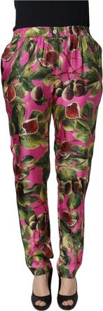 Dolce & Gabbana Femme, Pantalons, Multicolore, Taille: 38 FR Pantalon fusel&eacute;