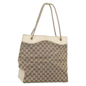 Gucci Sac cabas vintage GG Pre-owned - Femme - Pre-owned - Beige - Taille: ONE Size