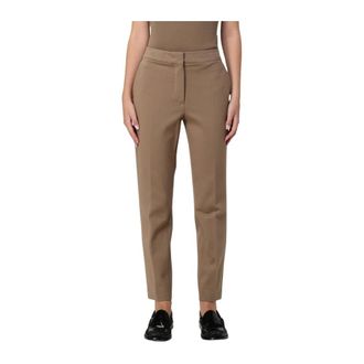 Max Mara Femme, Pantalons, Brun, Taille: 36 FR Pantalon droit