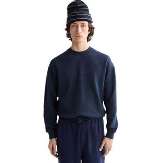 Scotch & Soda Sweat-Shirt &agrave; col Rond avec Logo Essential Badge pour Homme, Sky Captain., XL