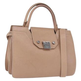 Jimmy Choo London Pre-owned Lederhandtasche - - Pre-owned - Damen - Beige - ONE SIZE