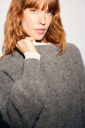 Gerard Darel Pull &eacute;pais en laine et mohair - RIYA - Bronze