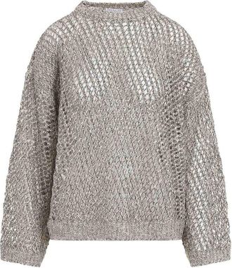 Brunello Cucinelli Rundhalspullover - Braun