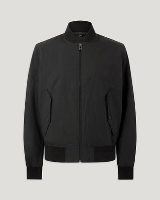 Belstaff Veste Carrier Pour Homme Compact Technical Cotton Noir 2xl