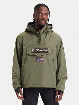 Napapijri Anorak Rainforest Next NP0A4IB9 Khakifarben Regular Fit