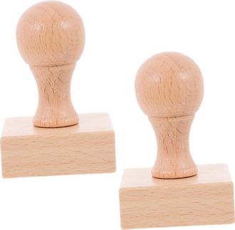 Soimiss 2st&uuml;cke Handgefertigte Holzstempel Diy-kreativstempel Bastelstempel Journalstempel Holzstempel Blockstempel Unfertiger Rohling F&uuml;r Scrapbooking