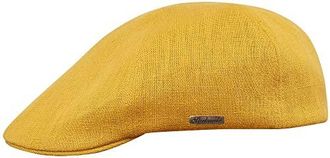 Sterkowski Rusty Cap | Casquette 100% Lin pour Homme et Femme l&eacute;g&egrave;re Respirante &agrave; 6 Panneaux sans Doublure Jaune Clair 59 cm