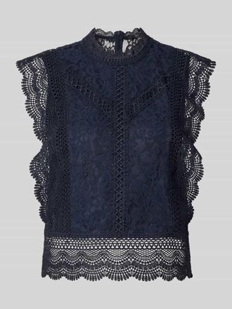 Only Slim Fit Blusentop mit Baumwoll-Viskose-Lyocell-Anteil Modell KARO