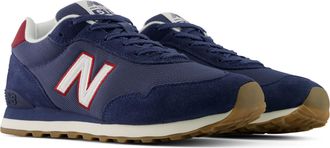 New Balance Sneaker NEW BALANCE 515, Herren, Gr. 40,5, blau (vintage indigo, sea salt, podium rot), Leder, Textil, Schuhe Sneaker, Topseller