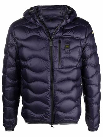 Blauer Gesteppte Maurice Daunenjacke