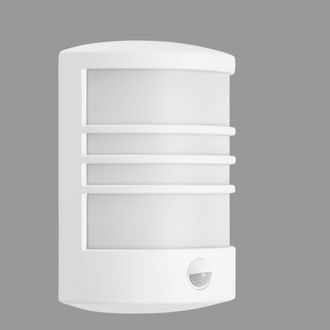 Telefunken LED Au&szlig;enwandleuchte, Au&szlig;enwandlampe inkl. Bewegungssensor, inkl. D&auml;mmerungssensor, 12 Watt, 1.200 Lumen, 4.000 Kelvin, IP44, Wei&szlig;, 245x180x95mm (LxBx