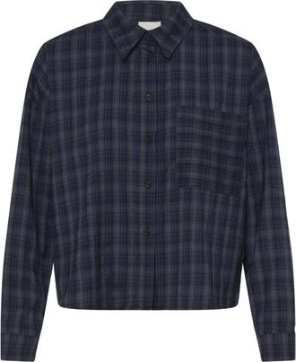 Ichi Ichi, Femme, Blouses et Chemises, Bleu, Taille: 38 FR Chemise &agrave; Carreaux