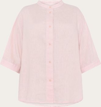 Knowledge Cotton Apparel Damen vegan Hemd Leinen Blasslila