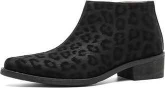 Generic Bottines Chelsea Homme en Imitation Daim avec Fermeture Zipp&eacute;e, Tige en Faux Suede PU, Doublure en Microfibre, Semelle en Caoutchouc,Noir,42.5 EU