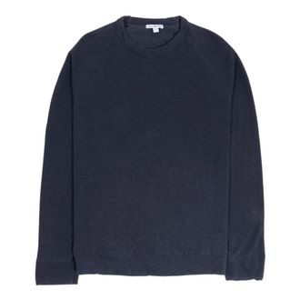 James Perse Homme, Sweatshirts et sweats &agrave; capuche, Bleu, Taille: XS Pull Vintage Raglan en Coton