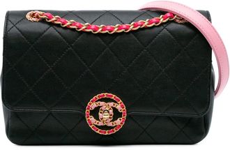 Chanel Hobo Bags - Quilted Calfskin CC Chain Logo Crossbody - Gr. unisize - in Schwarz - f&uuml;r Damen