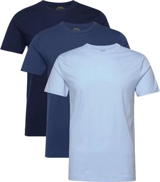 Ralph Lauren Homme, Tops, Multicolore, Taille: XL Tripack T-Shirt